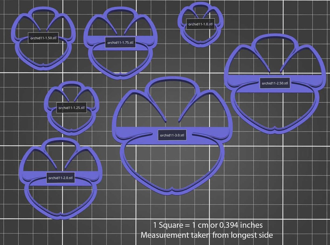 Polymer Clay Cutters #309 Orchid 1 - Etsy