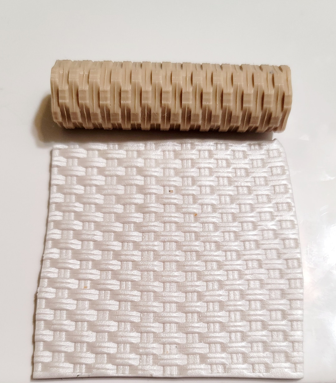 Polymer Clay Cutters #1032- Basket Weave 2 Texture Roller - Etsy
