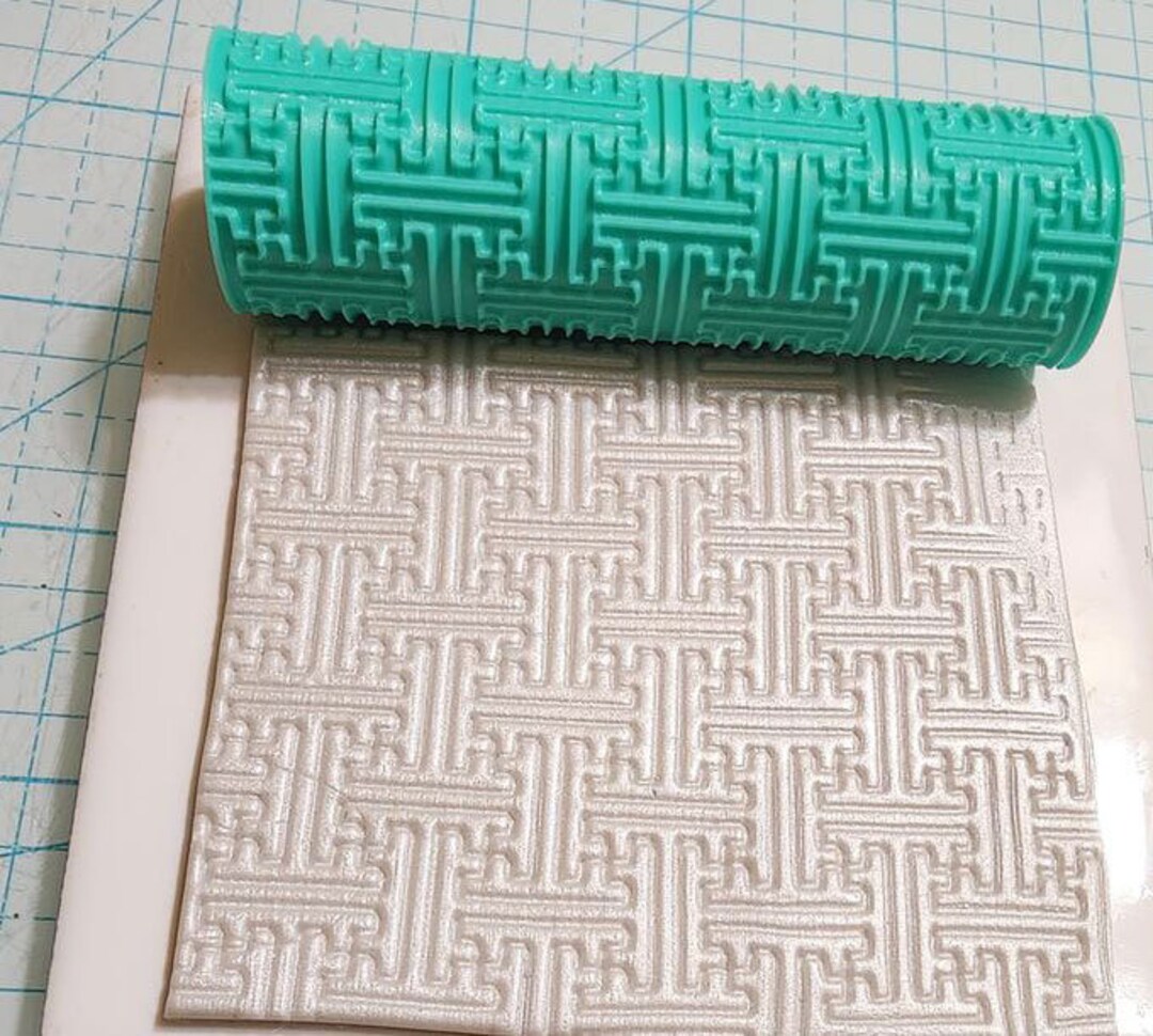 Polymer Clay Cutters #1002- Abstract Lines Texture Roller - Etsy