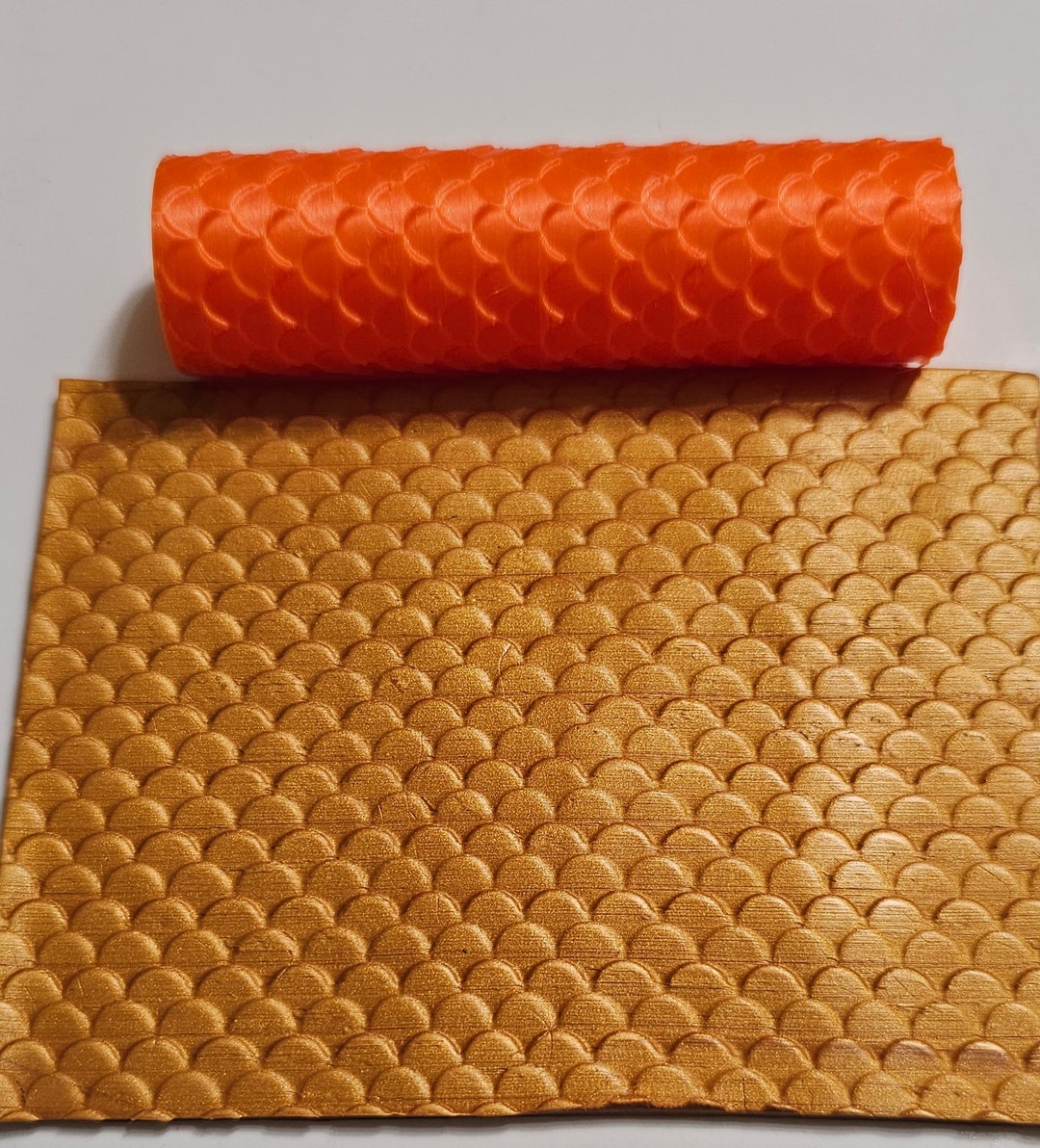 Polymer Clay Cutters #1169- Dragon Scales Texture Roller - Etsy