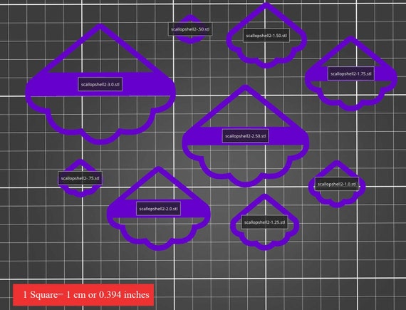 Polymer Clay Cutters 347-scallop Shell 3 - Etsy