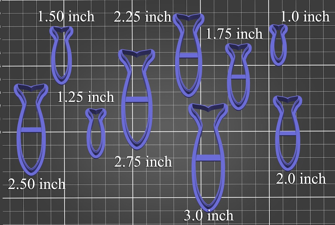 Polymer Clay Cutters #967- Sardine / Anchovy With Whale Tail - Etsy