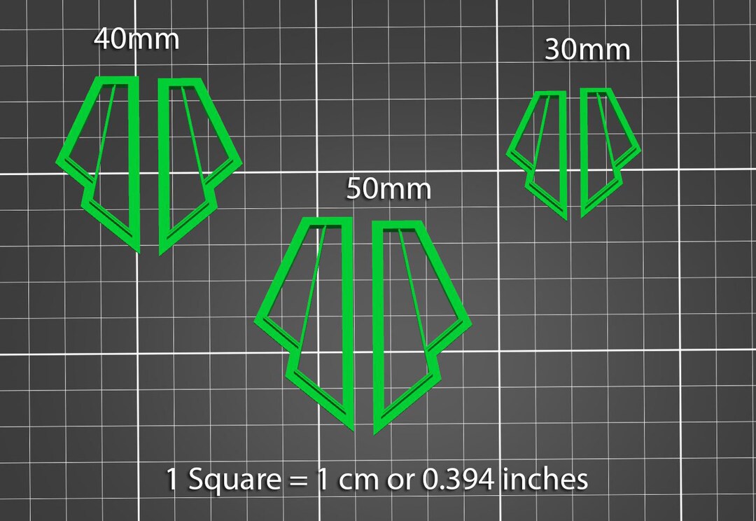 Polymer Clay Cutters 852- Half Fan Mirrored or Individual Sides - Etsy