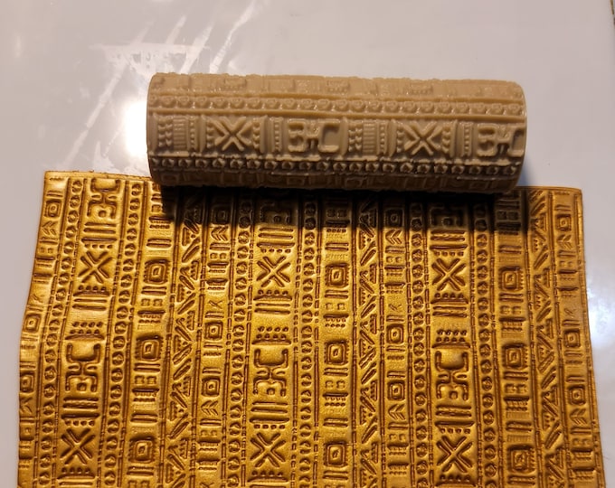 Ethnic/aztec Texture Clay Roller I - Etsy