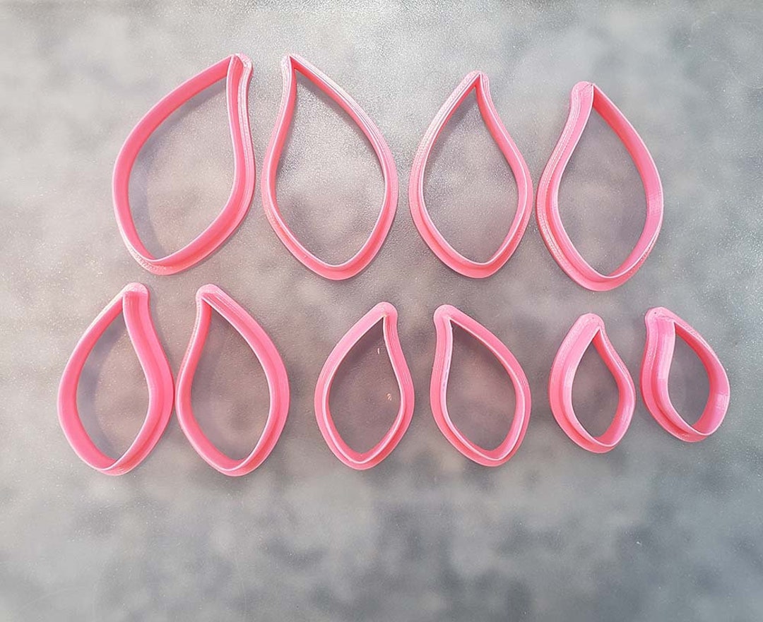 Polymer Clay Cutters #024 Curved Leaf Shape - Etsy
