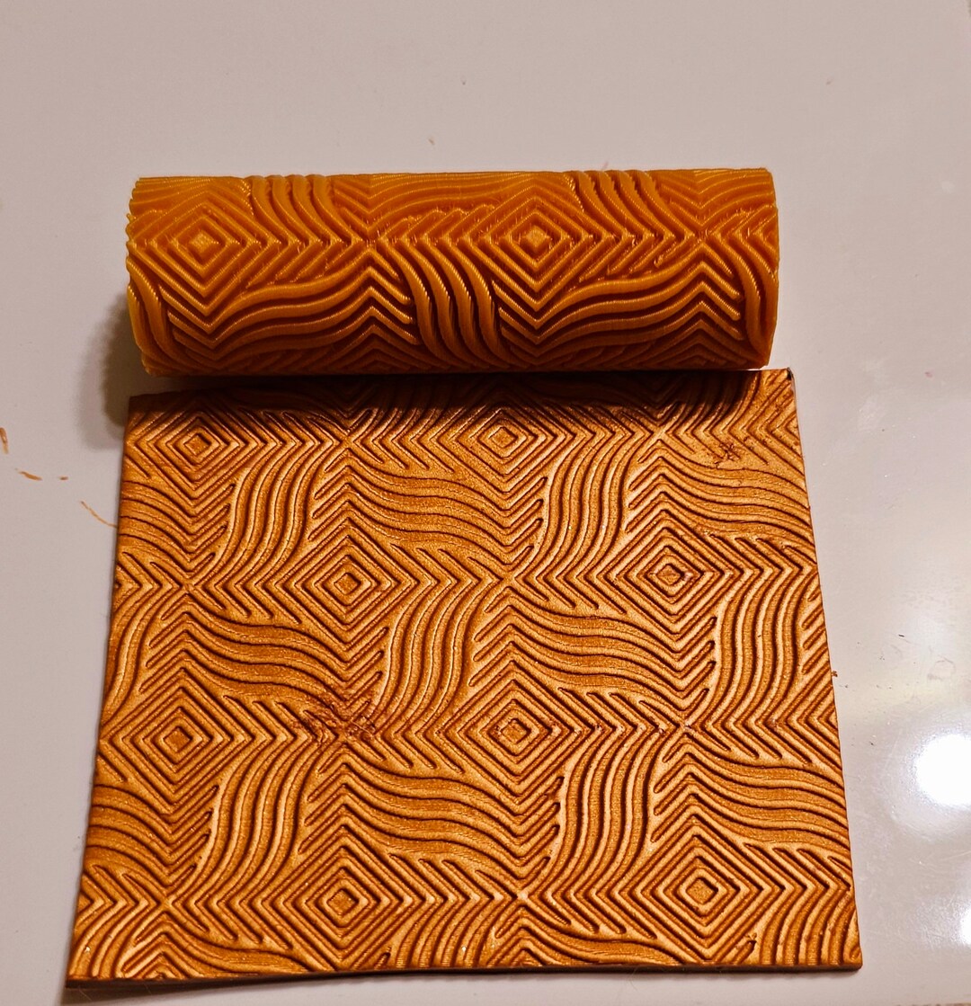 Polymer Clay Cutters #1249- Squiggly Lines Texture Roller - Etsy
