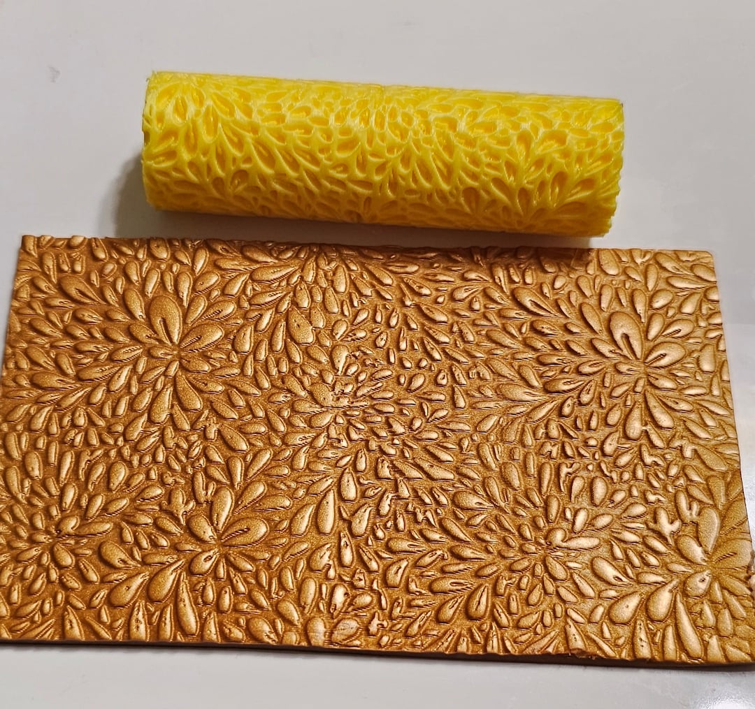 Polymer Clay Cutters 1164 Flower Splat Texture Roller - Etsy