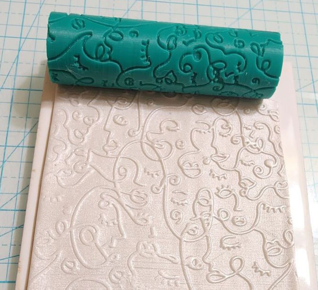 Polymer Clay Cutters #1001- Doodle Faces Clay Roller - Etsy