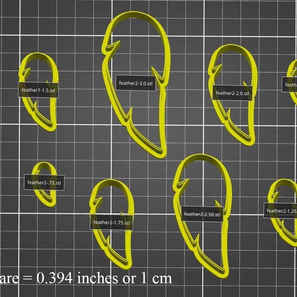 Feather Shape - Etsy