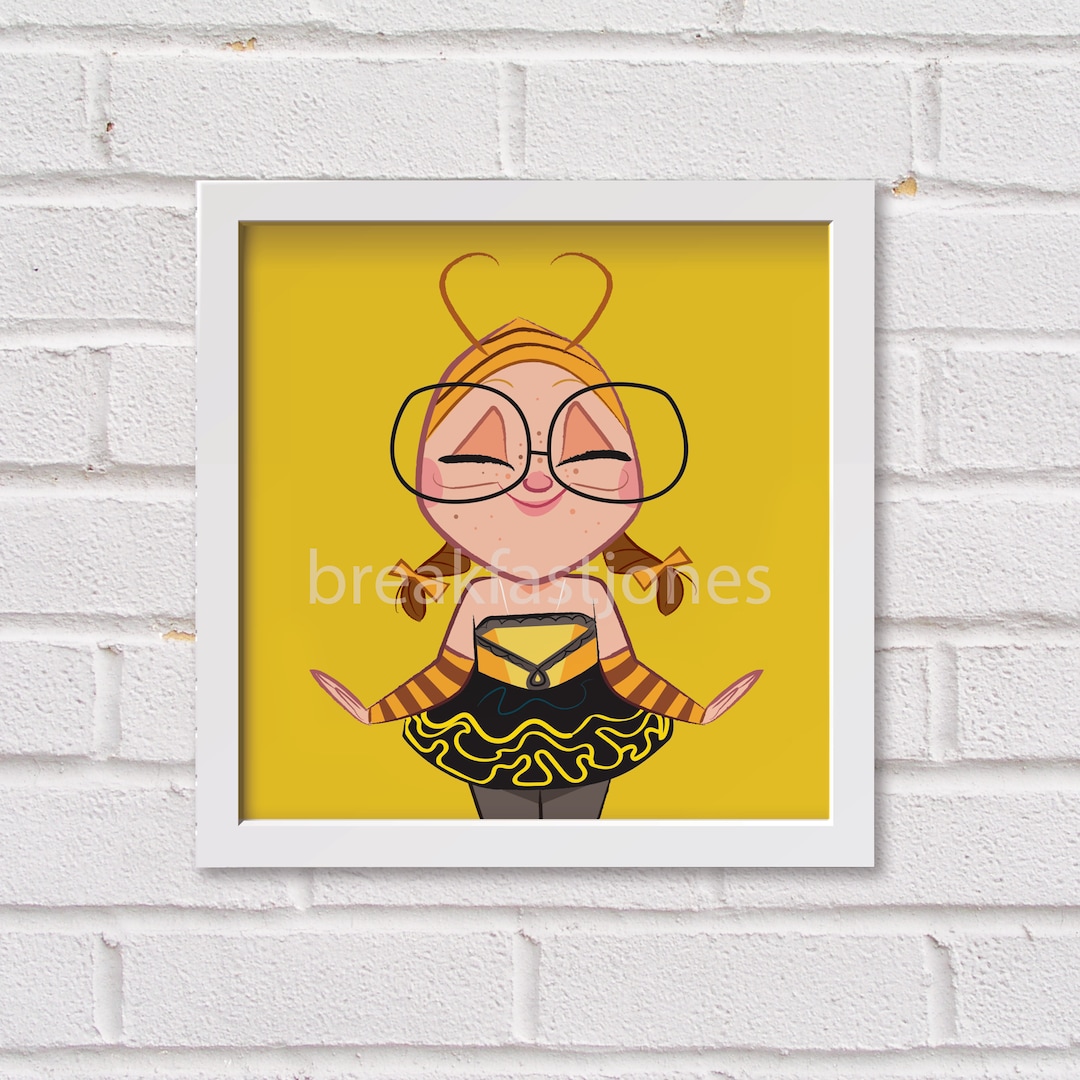 Bee Girl Print, Cartoon Art, Blind Melon, 90s Music Art, Pop Culture ...
