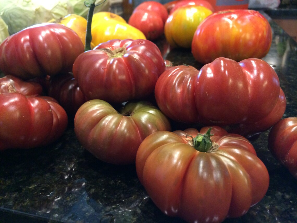 Tims Black Ruffles Heirloom Tomato Premium Seed Packet | Etsy