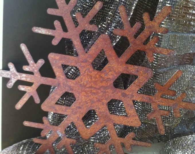 SNOWFLAKE Metal Wall Art 24 Diameter - Etsy
