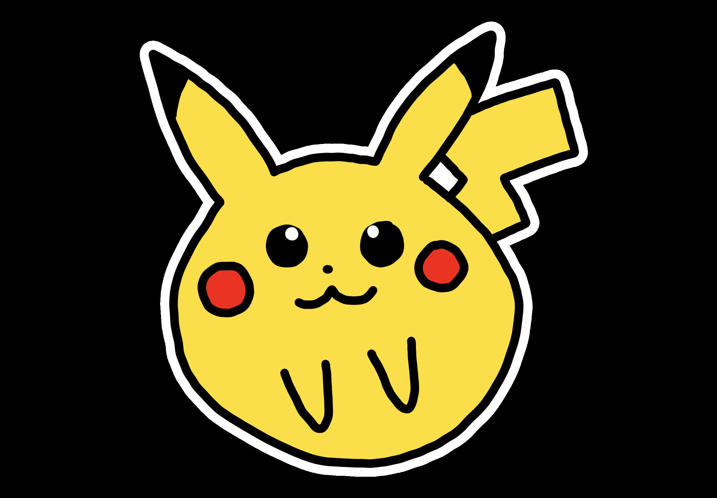 Cute Pikachu Sticker, Waterproof Sticker, Laptop Sticker, Water Bottle ...