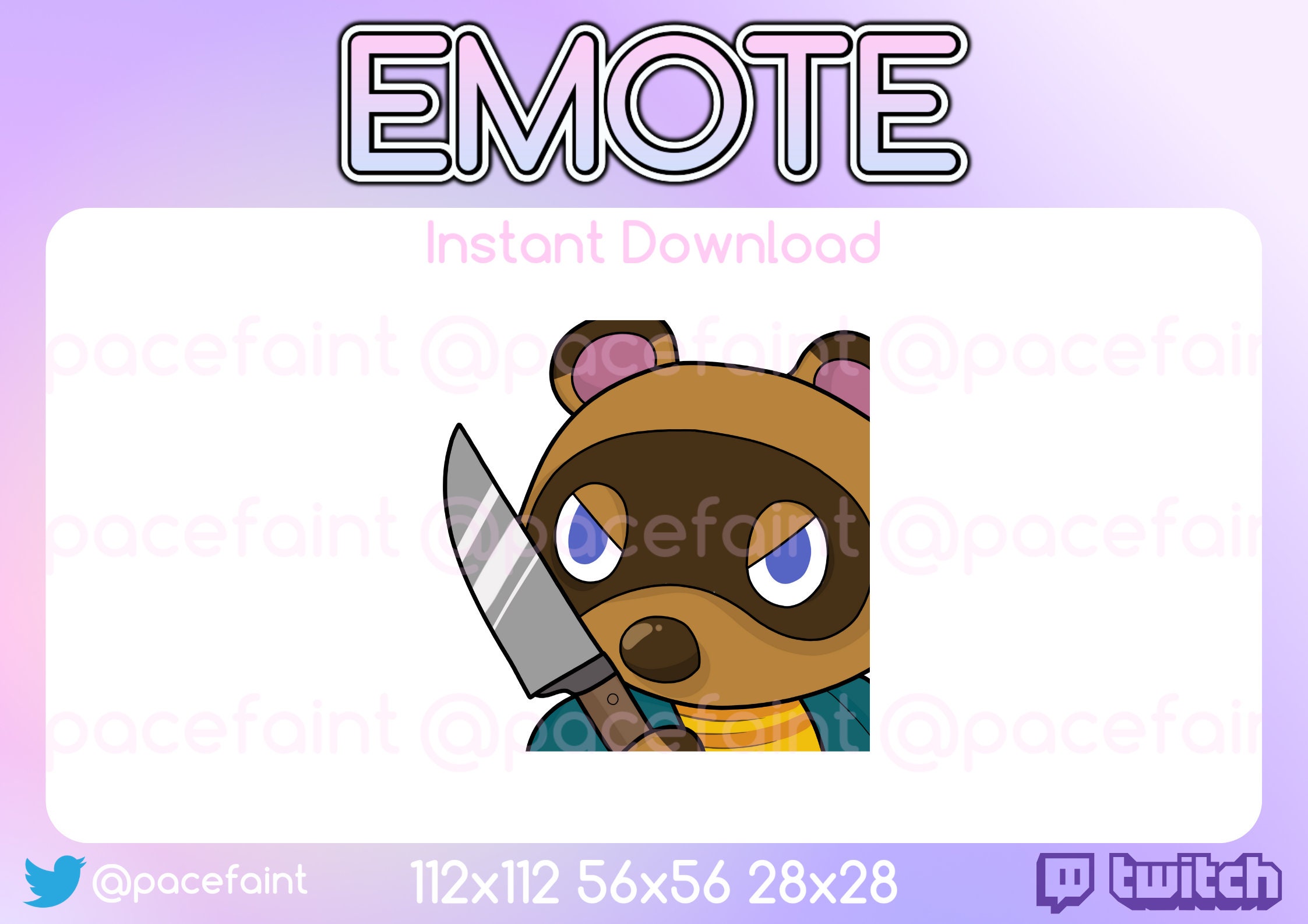 Tom Nook Animal Crossing Twitch Emote - Etsy