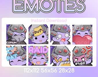 Cute Overwatch Widowmaker Emotes | Twitch, Discord, Youtube - Etsy