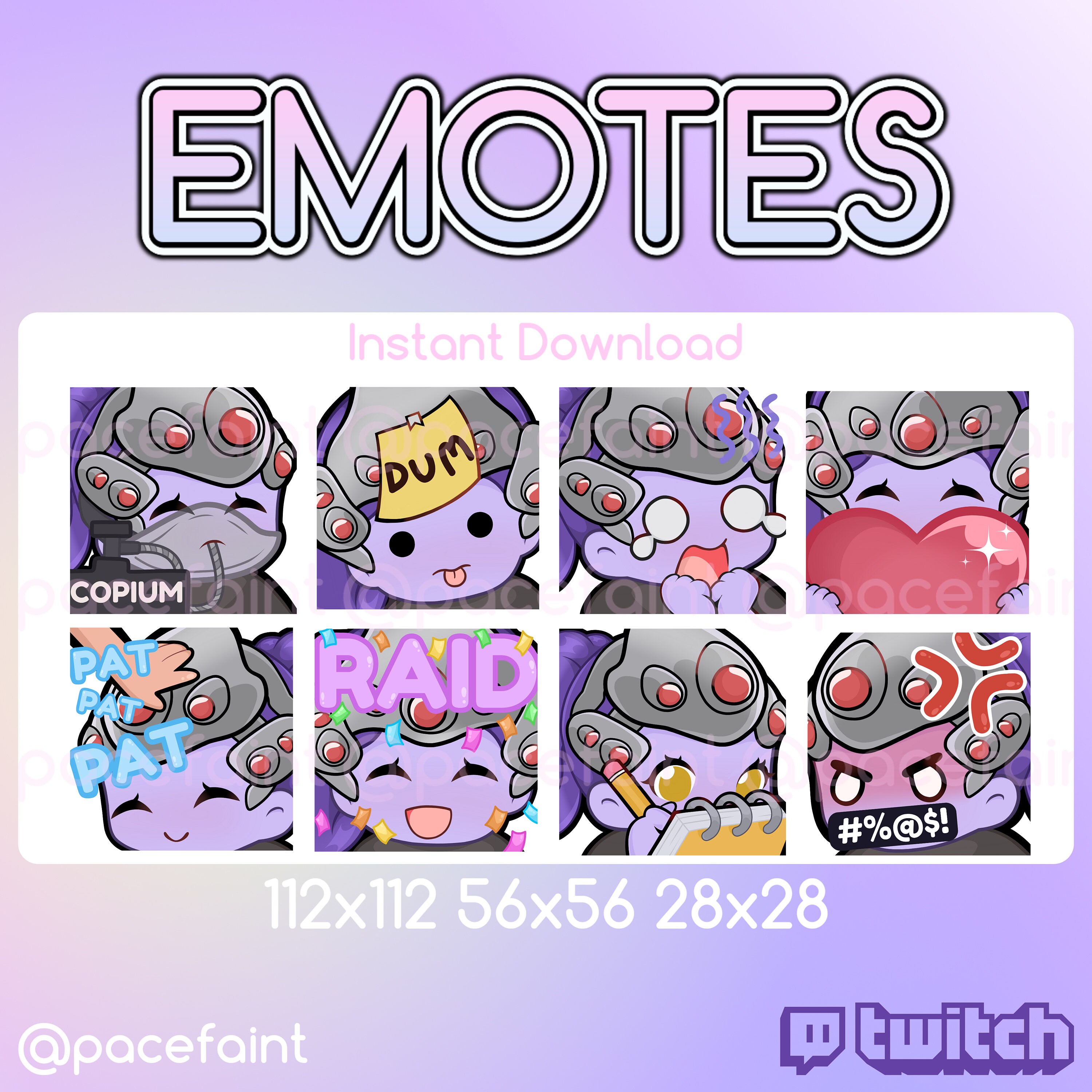 Widowmaker Overwatch Twitch Emotes - Etsy