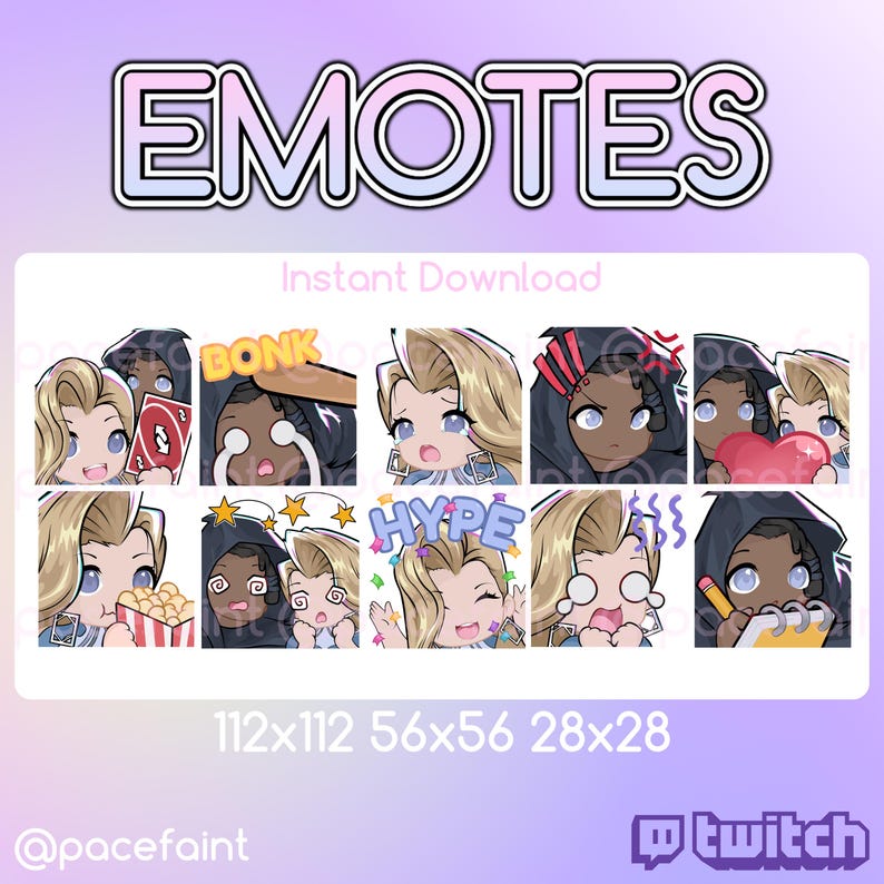 Cloak & Dagger Marvel Rivals Twitch Emotes - Etsy