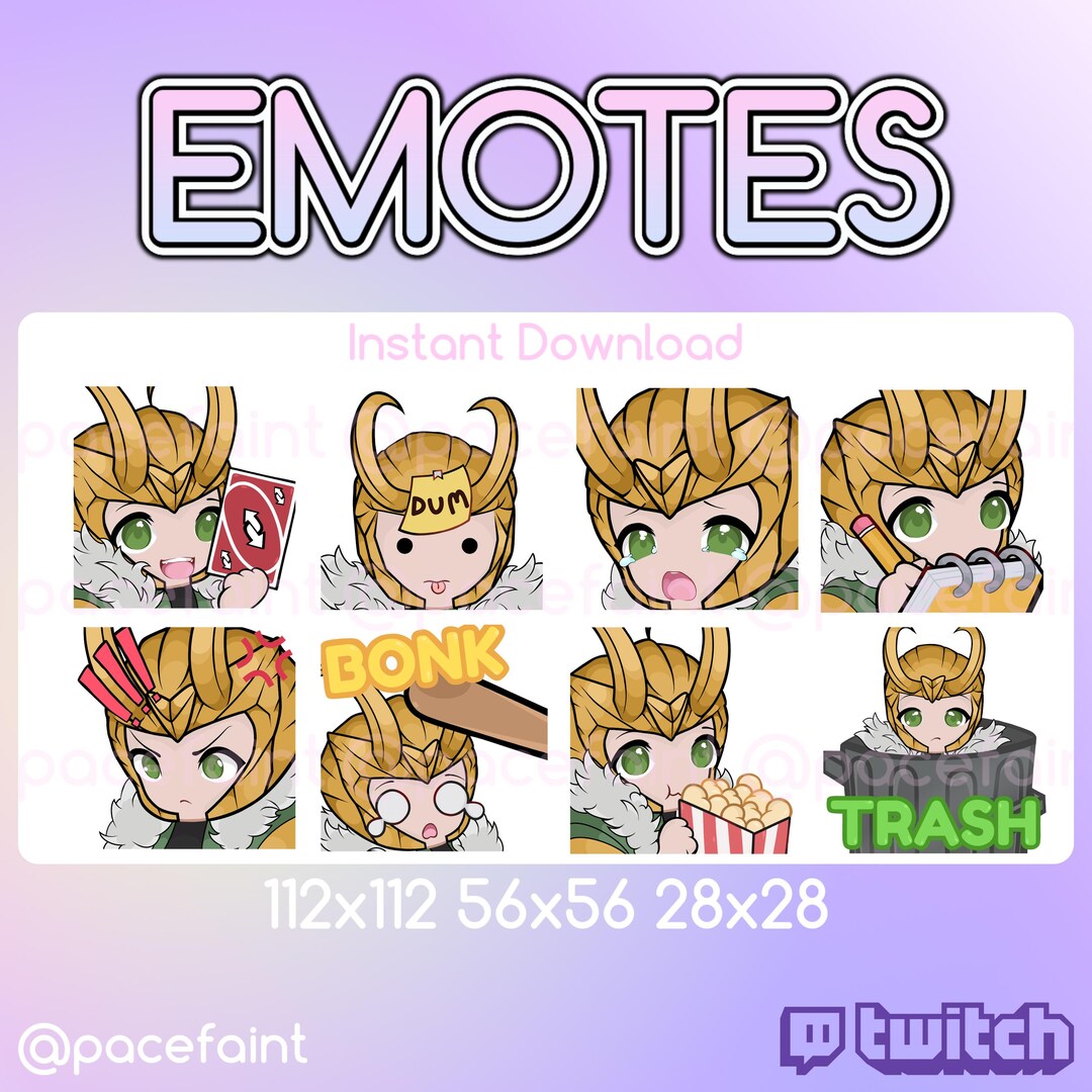 Loki Marvel Rivals Twitch Emotes - Etsy