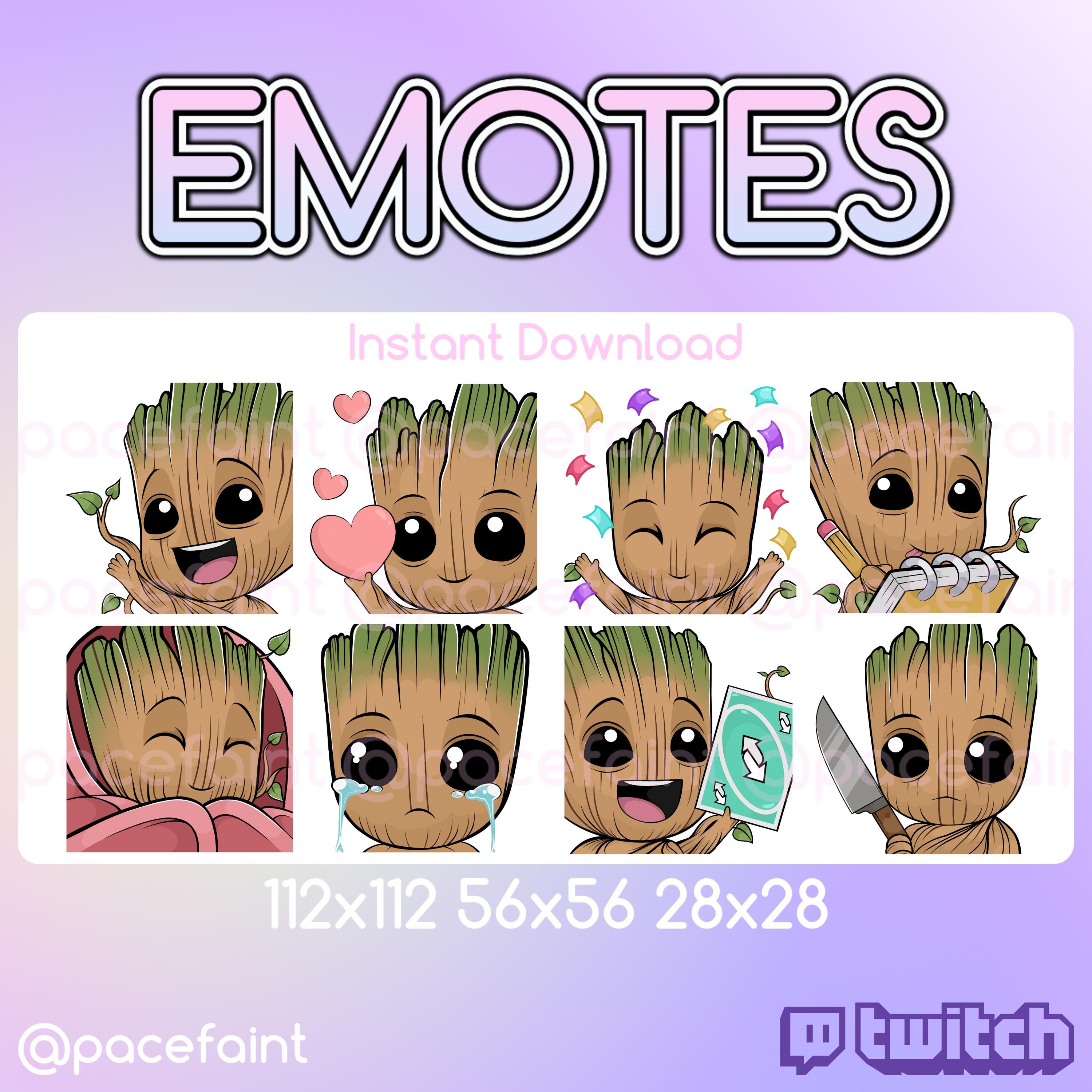 Groot Marvel Rivals Twitch Emotes - Etsy