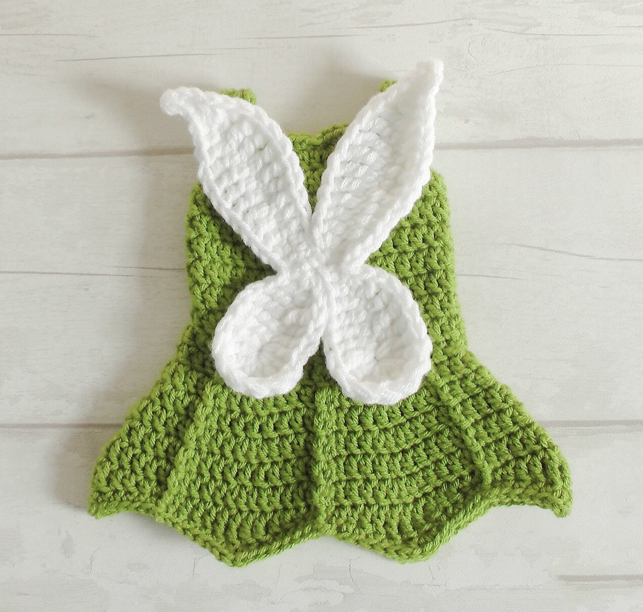 English PDF Crochet Pattern Tinkerbell Fairy Dress Set Chunky - Etsy