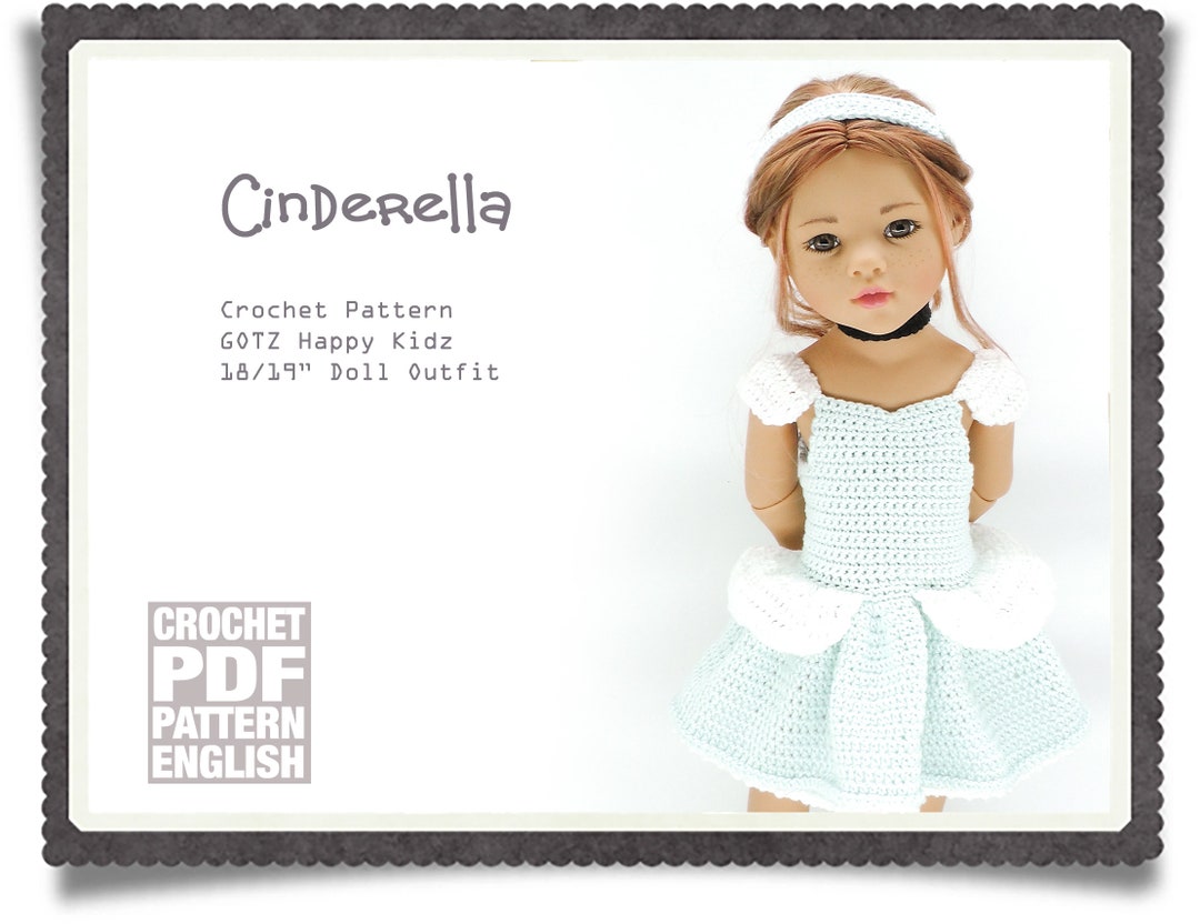 English PDF Crochet Pattern Gotz/designafriend 18 Doll Princess ...