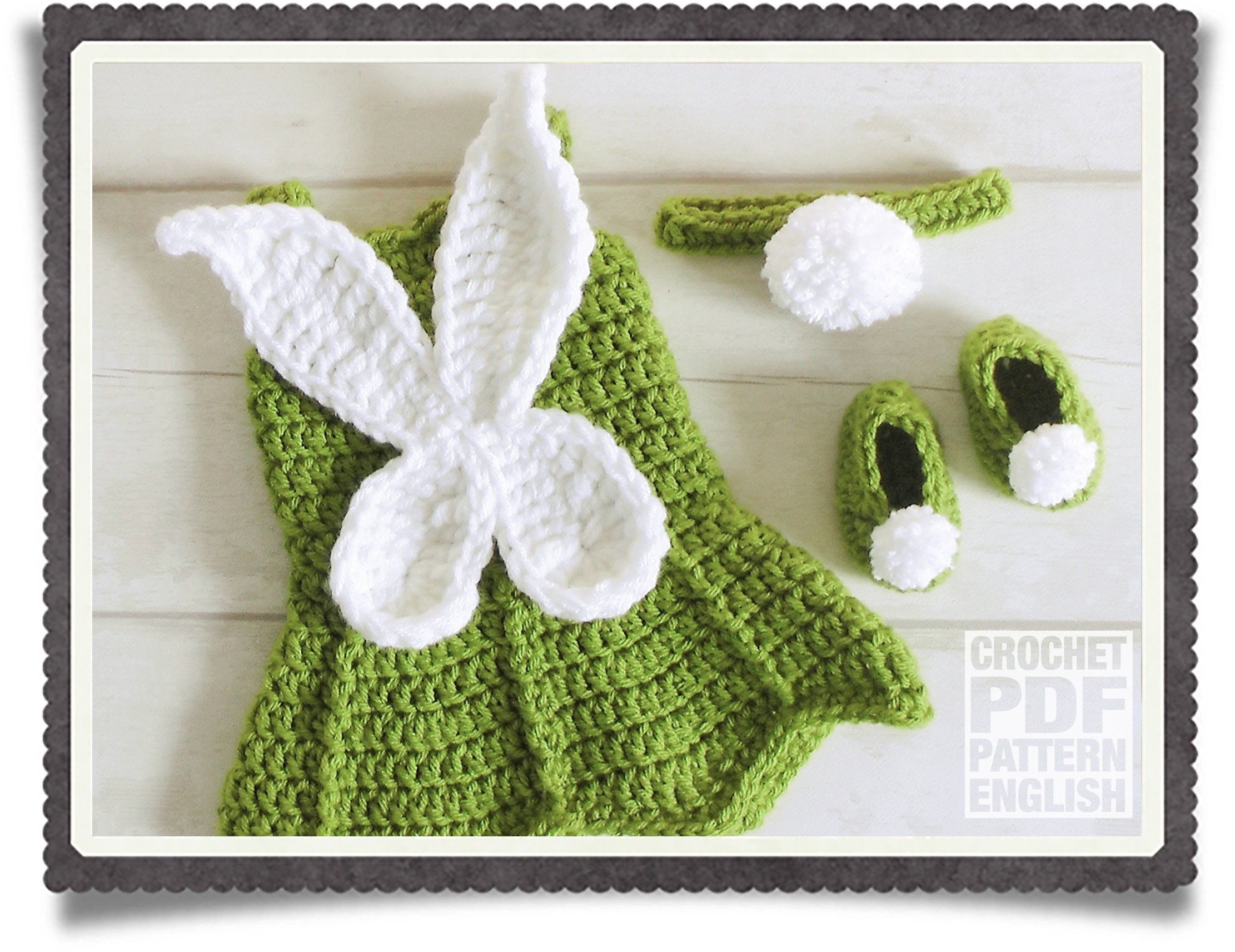 English PDF Crochet Pattern Tinkerbell Fairy Dress Set Chunky - Etsy