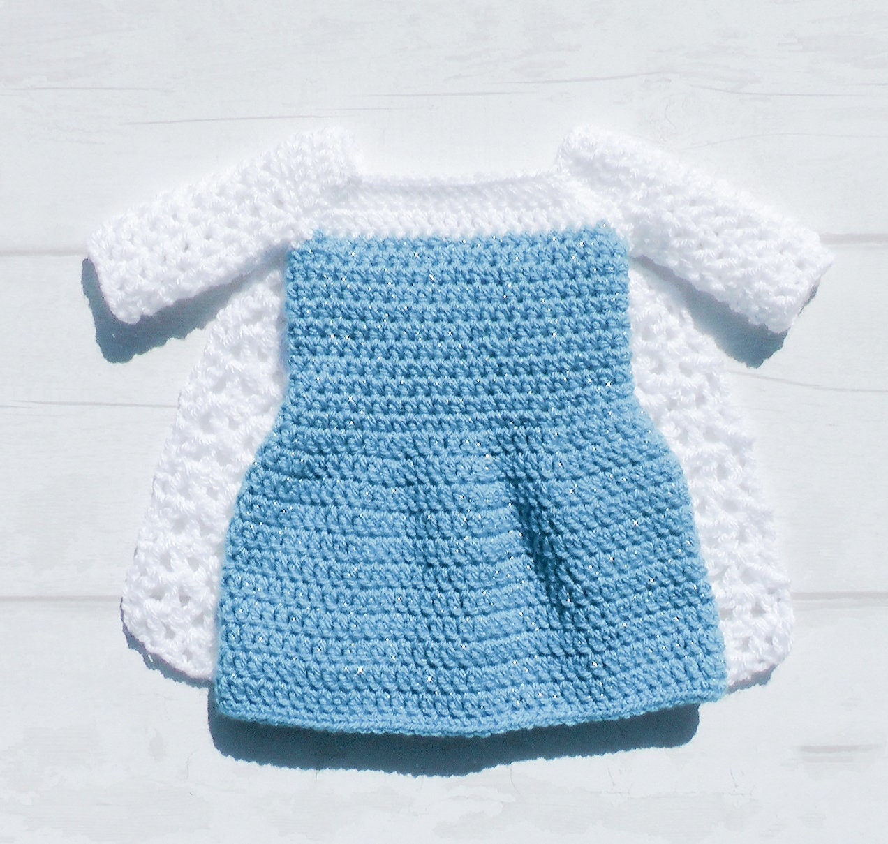 English PDF Crochet Pattern Queen Elsa Dress Set 3 Sizes | Etsy UK