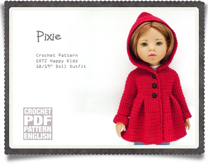 English PDF Crochet Pattern Gotz/designafriend 18 Doll Princess ...
