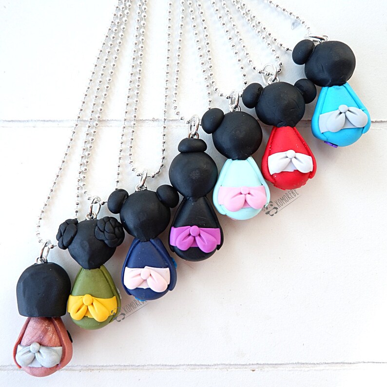 Kokeshi Doll in Fimo Japanese Dolls With Colorful Kimonos - Etsy