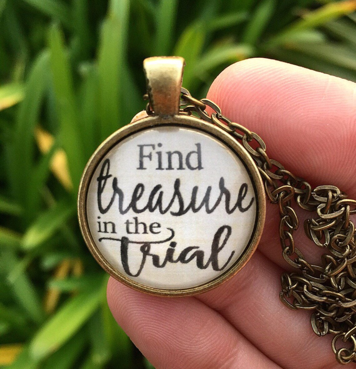 Find Treasure in the Trial Pendant Necklace - Etsy
