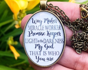 Bible Verse Pendant Necklace he Gives Beauty for Ashes - Etsy