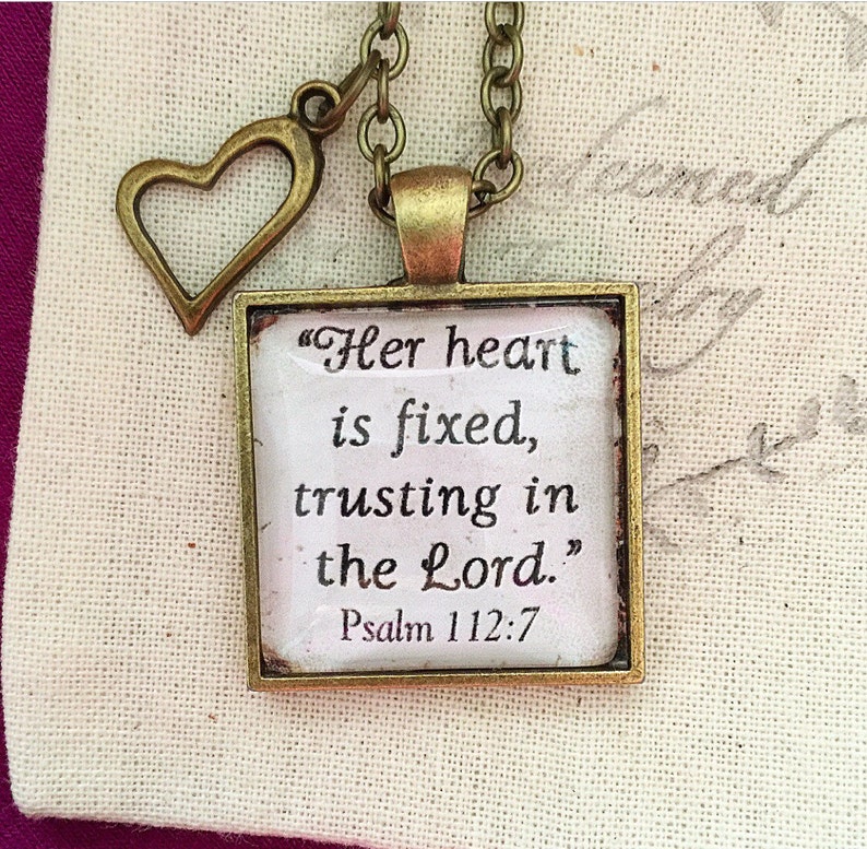 Bible Verse Pendant Necklace - Etsy