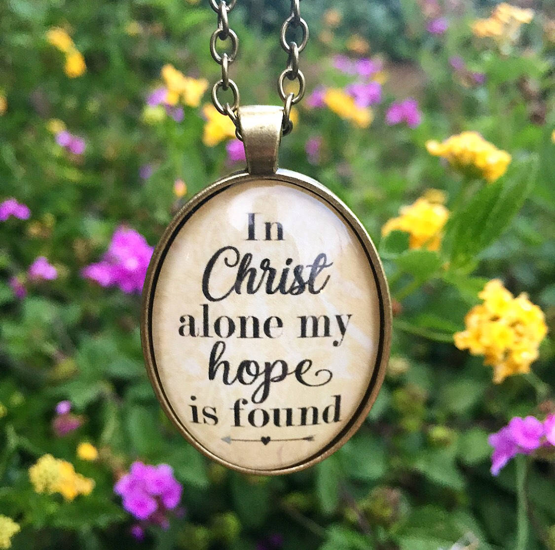 In Christ Alone My Hope is Found Pendant Necklace - Etsy