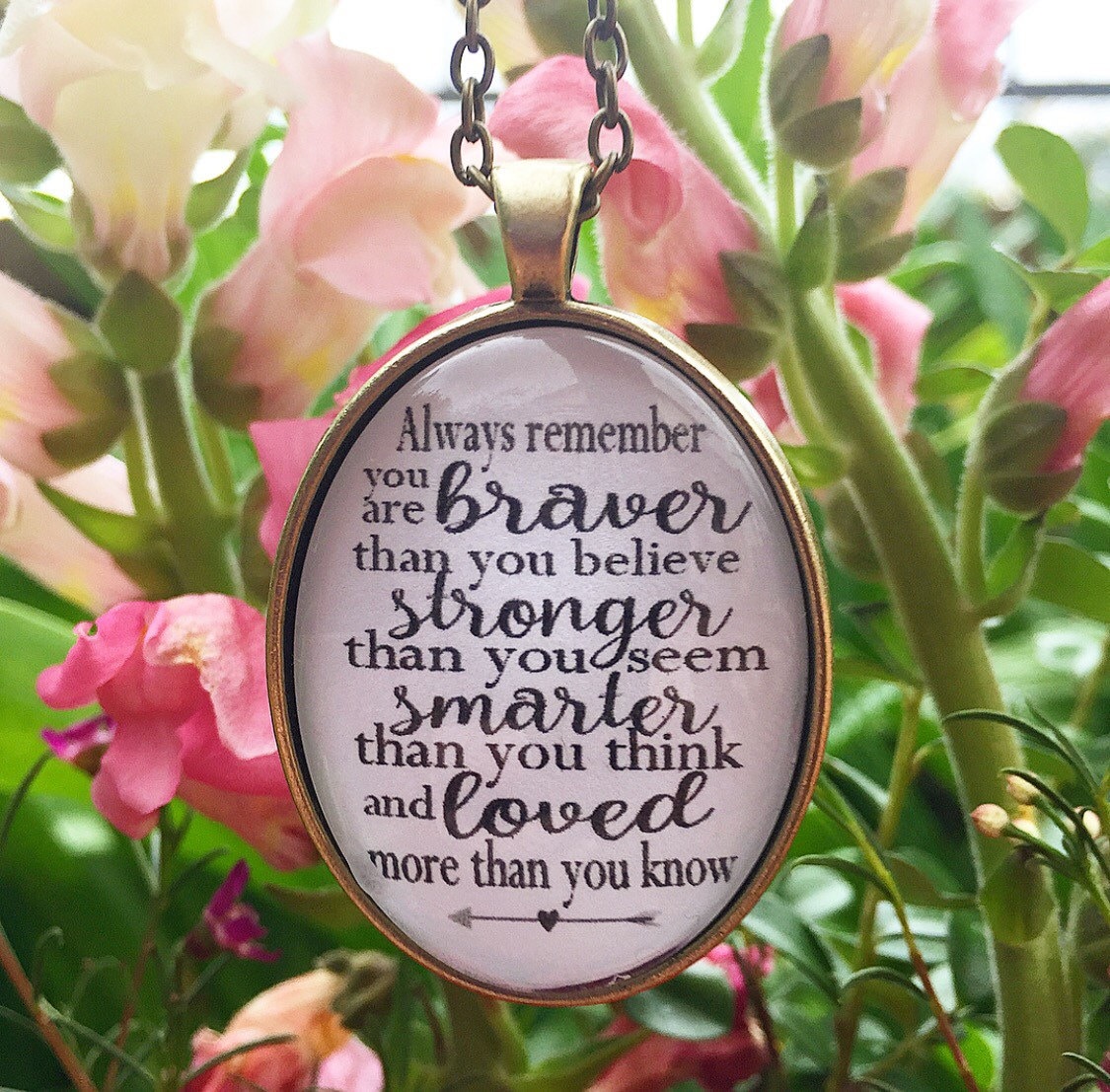 Always Remember You Are Braver Than You Believe Stronger Than | Etsy