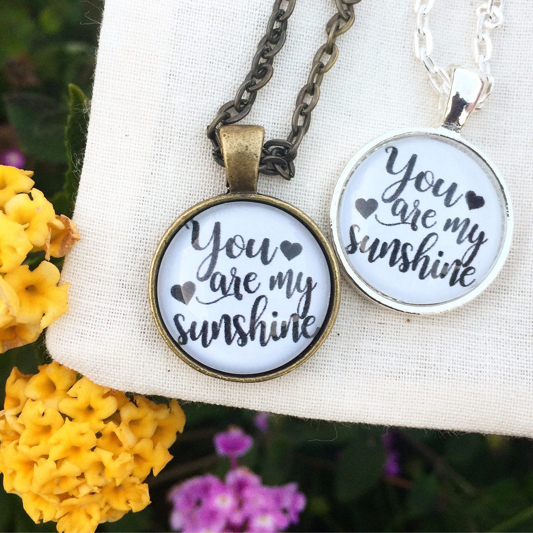 You Are My Sunshine Mini Necklace - Etsy