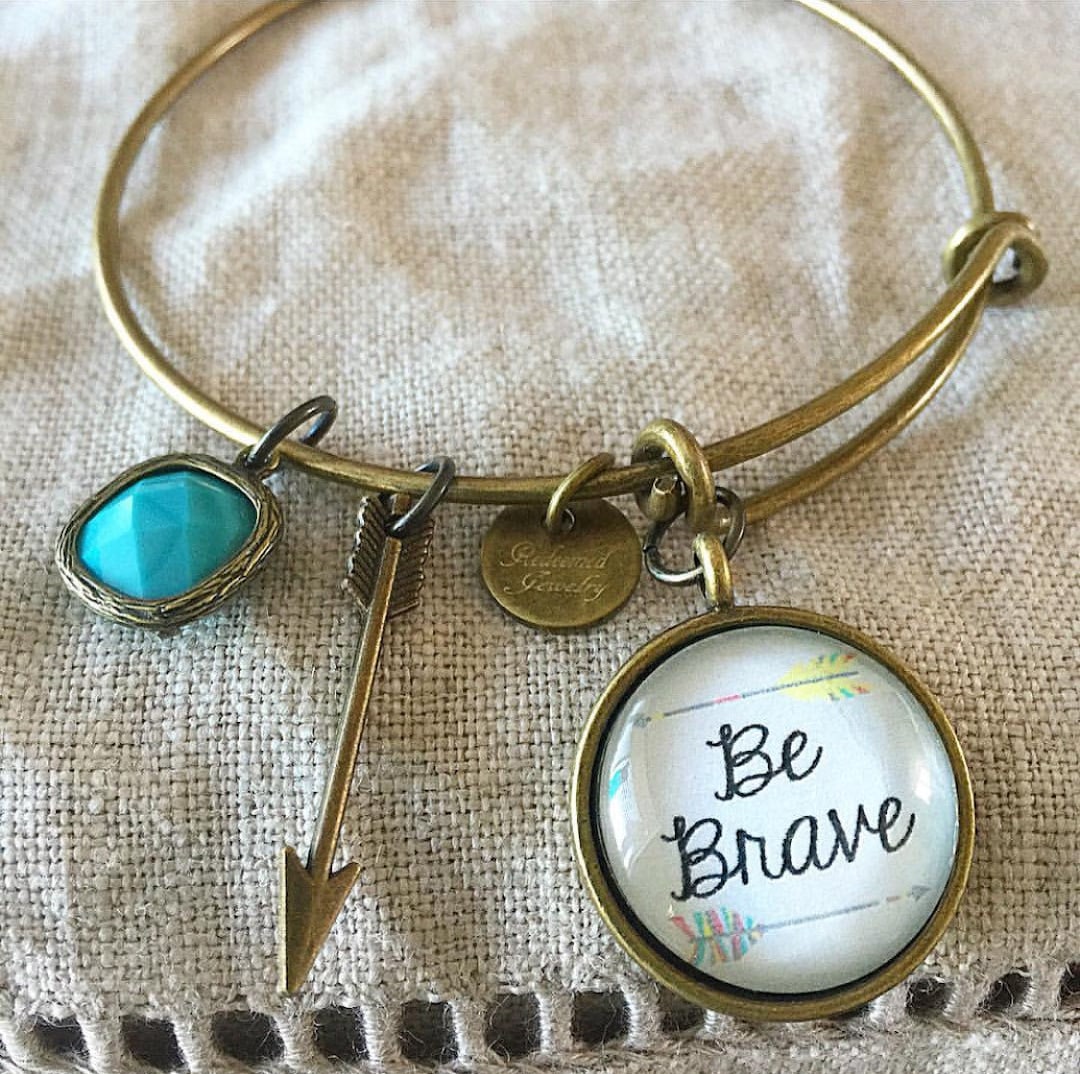 Be Brave Bangle Bracelet - Etsy