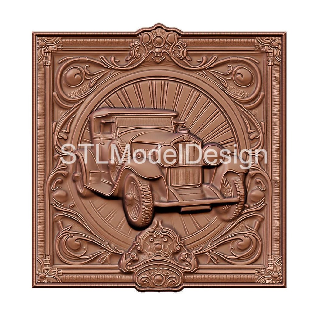 Classic Auto 3D Model STL File for CNC Carving - 3D Printing - Cnc ...