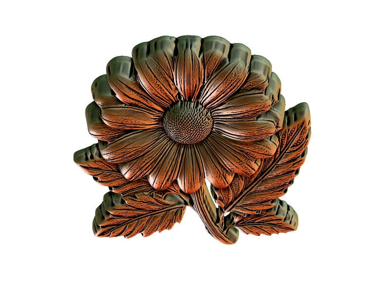 Daisy 3D Model STL File: CNC Router, Laser, 3D Printing (digital ...