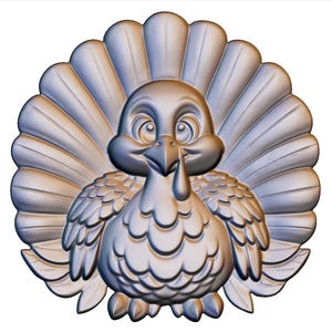 Thanksgiving Turkey 3D Model STL File: CNC Router, Laser, 3D Printing ...