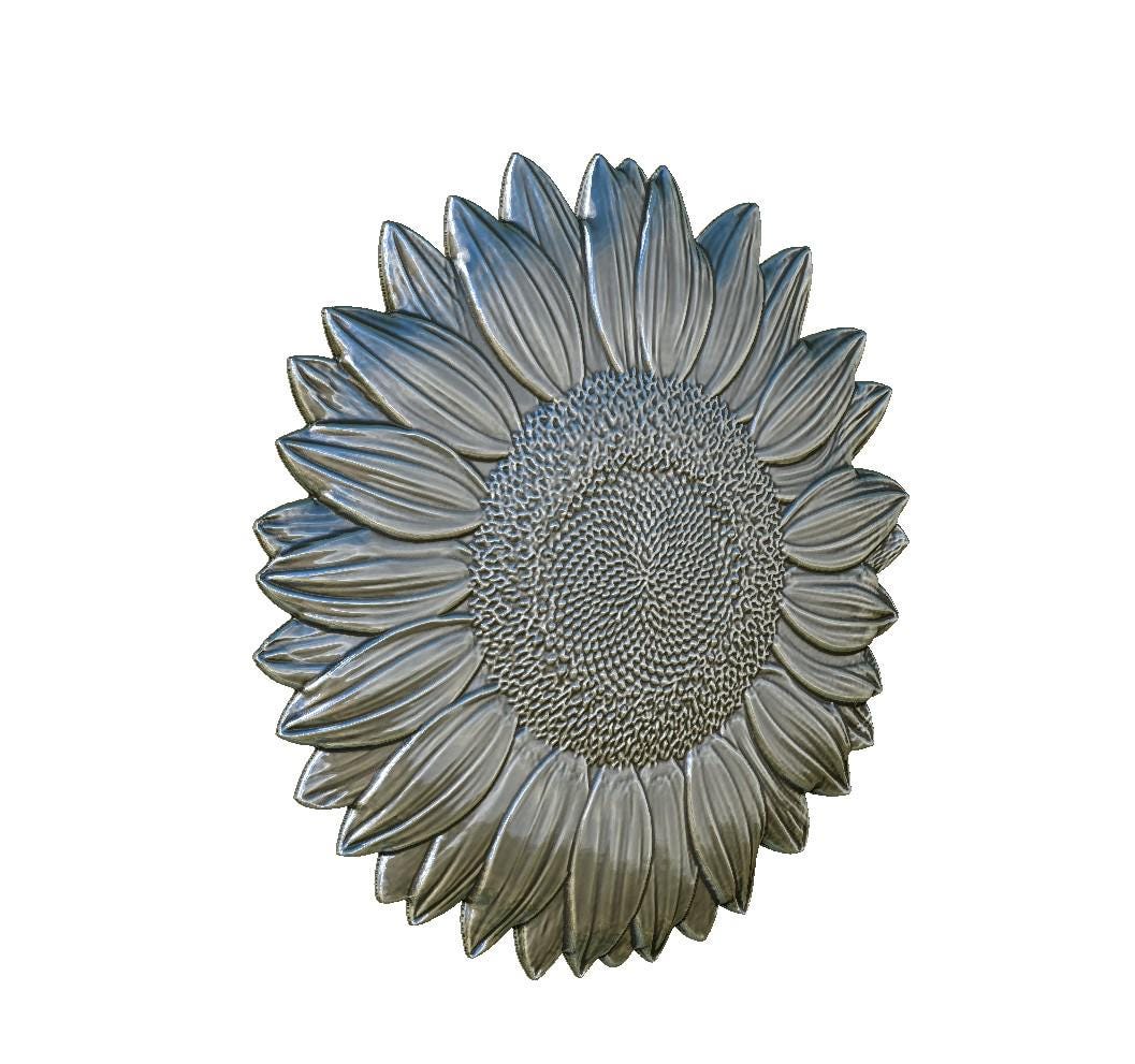 Sunflower 3D Model STL File: CNC Router, Laser Engraving & 3D Printing ...