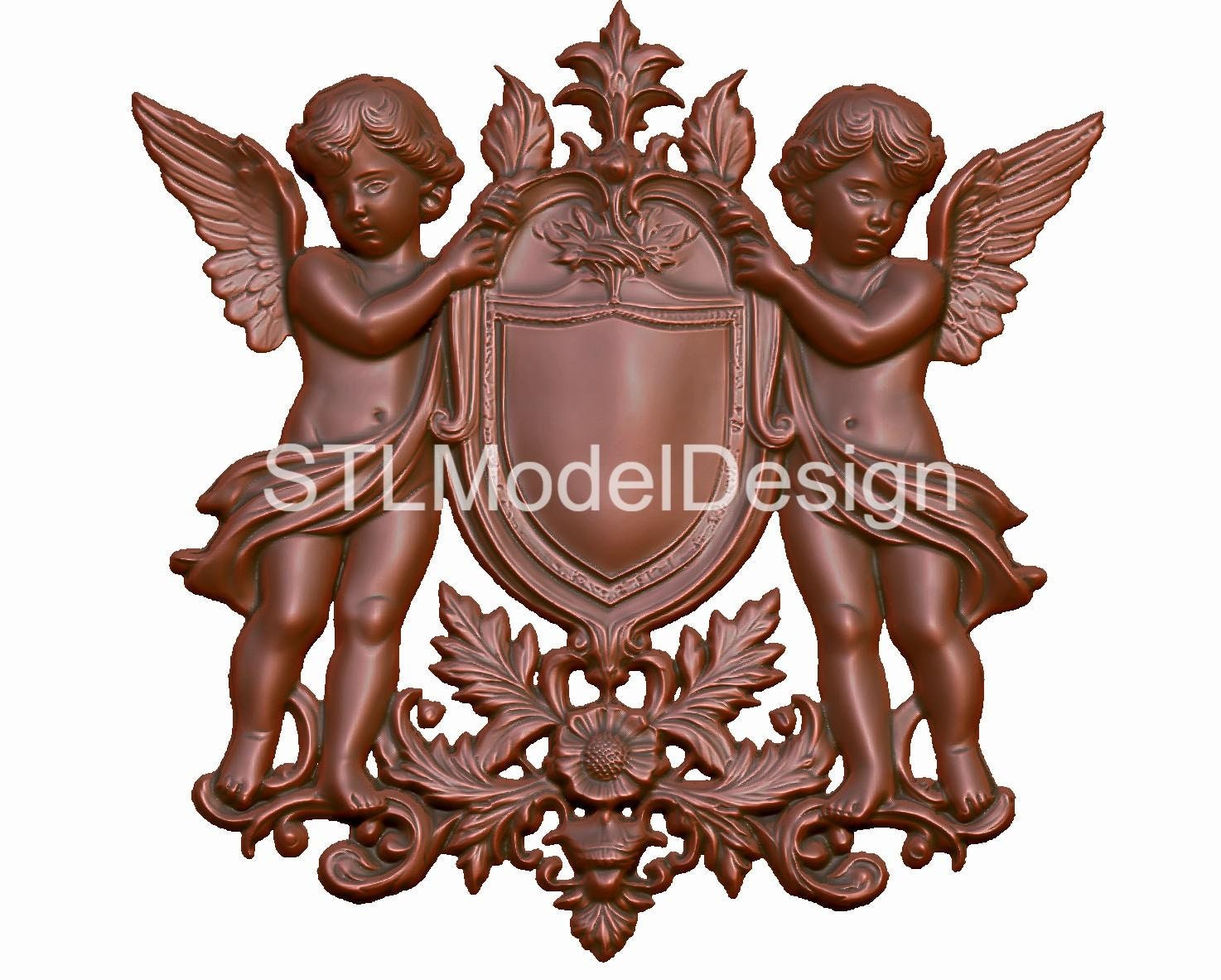 Guardian Angels 3D Model STL File for CNC Carving & 3D Printing Instant ...