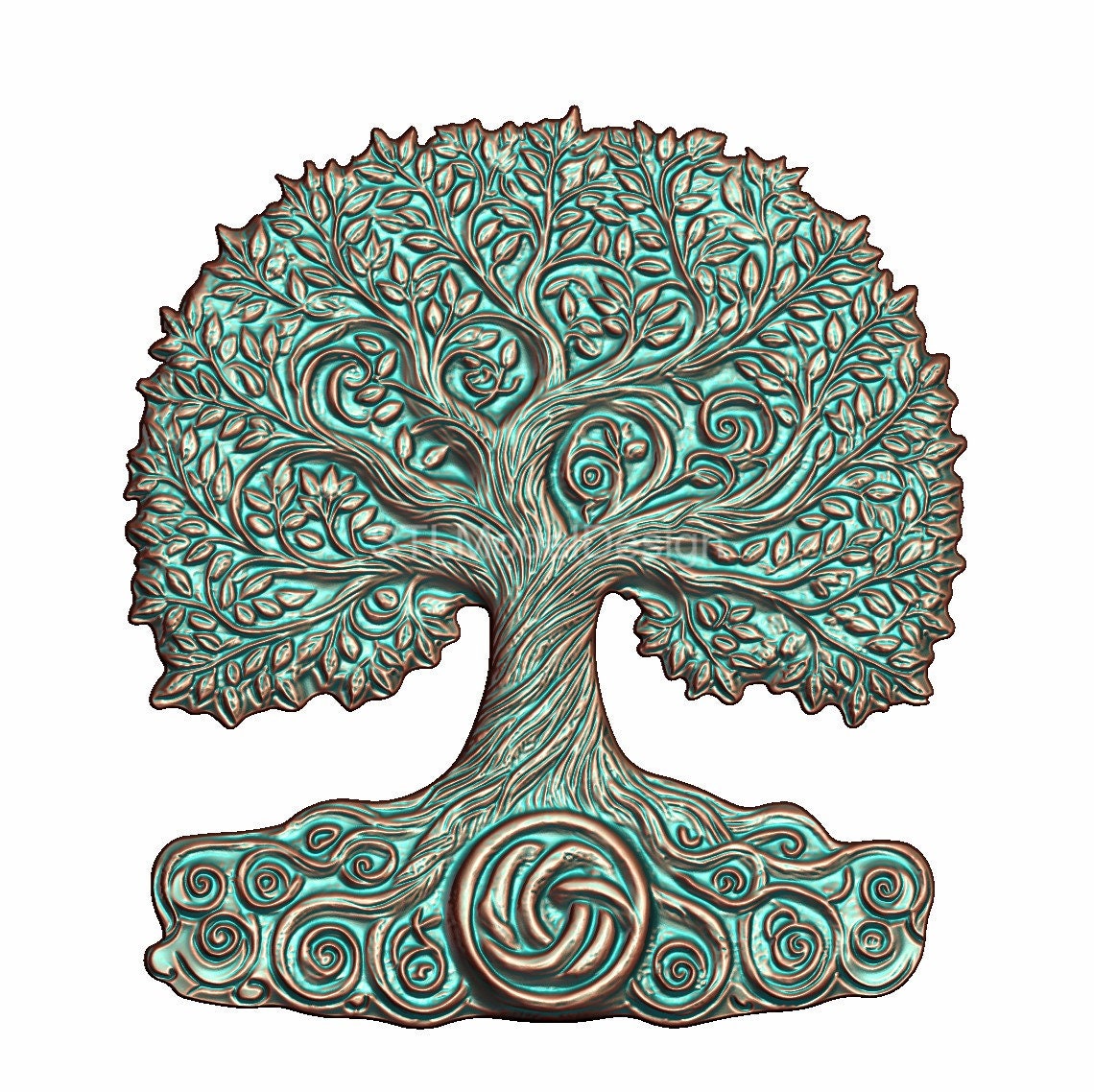 Mystical Tree of Life 3D Model STL File for CNC Router, Laser Engraving ...