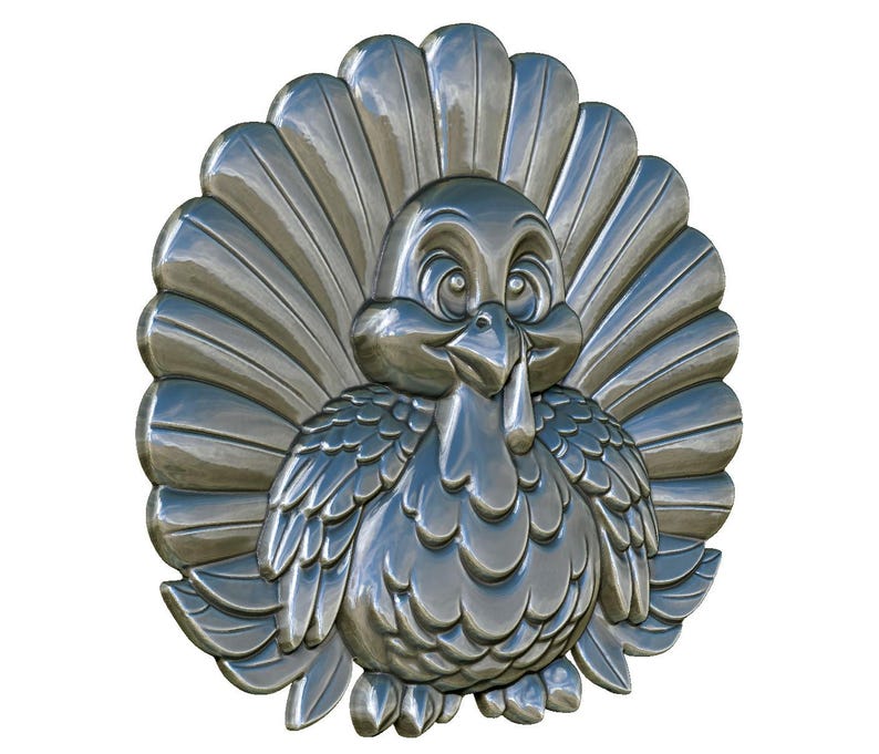 Thanksgiving Turkey 3D Model STL File: CNC Router, Laser, 3D Printing ...