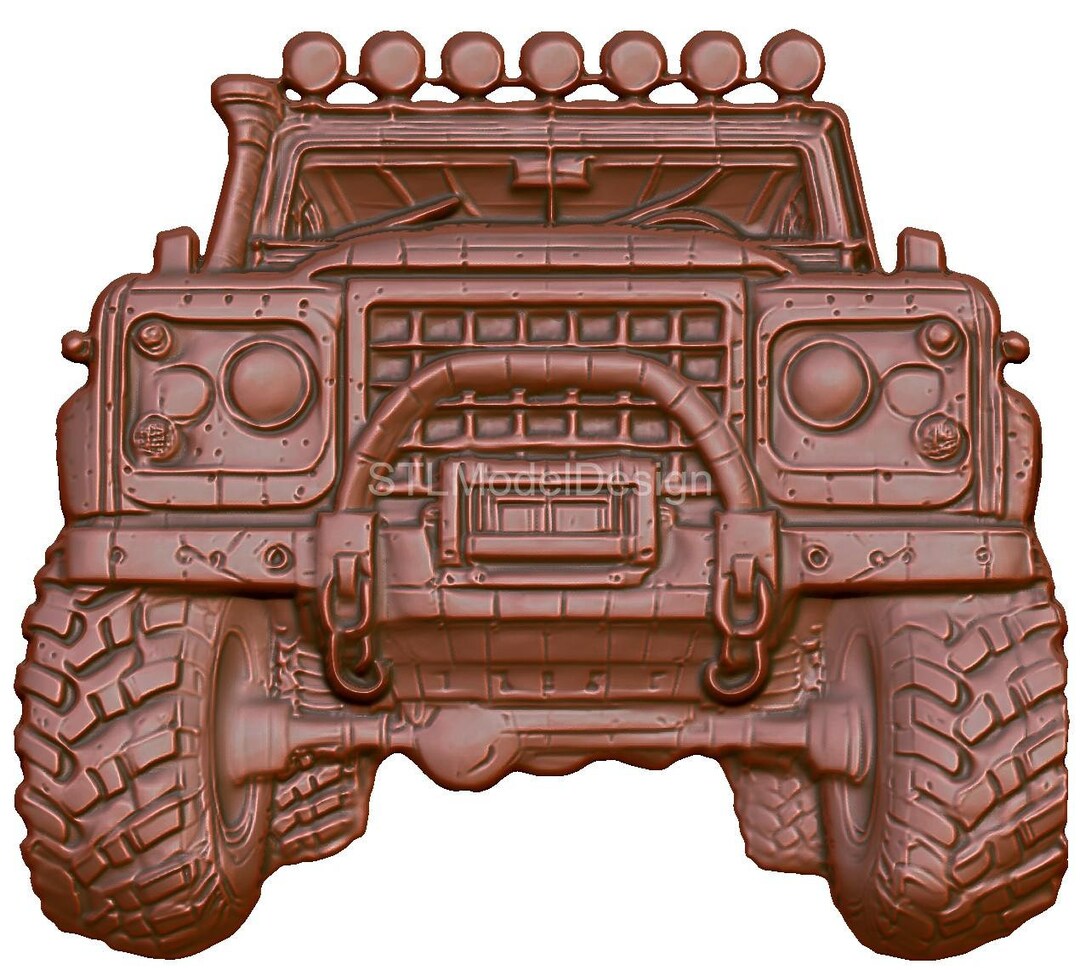 Rugged Off-road Vehicle 3D Model STL File for CNC Carving, Laser ...