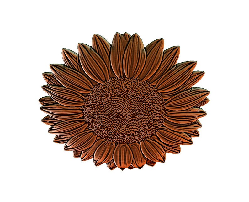 Sunflower 3D Model STL File: CNC Router, Laser Engraving & 3D Printing ...