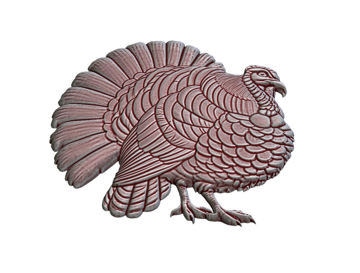 Thanksgiving Turkey 3D Model STL File: Holiday Decor (digital Download ...