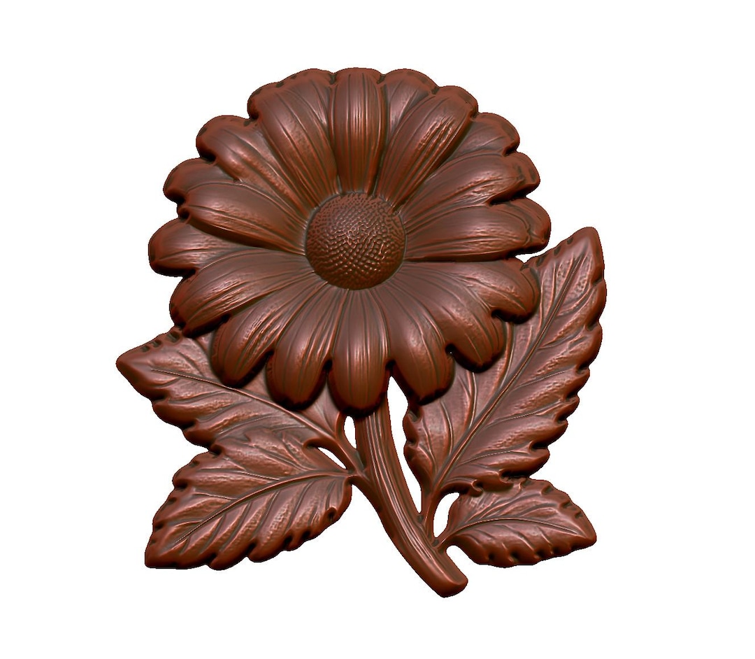 Daisy 3D Model STL File: CNC Router, Laser, 3D Printing (digital ...