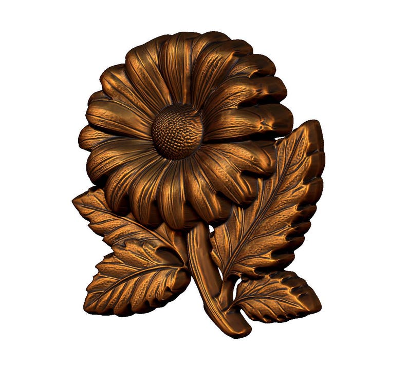 Daisy 3D Model STL File: CNC Router, Laser, 3D Printing (digital ...