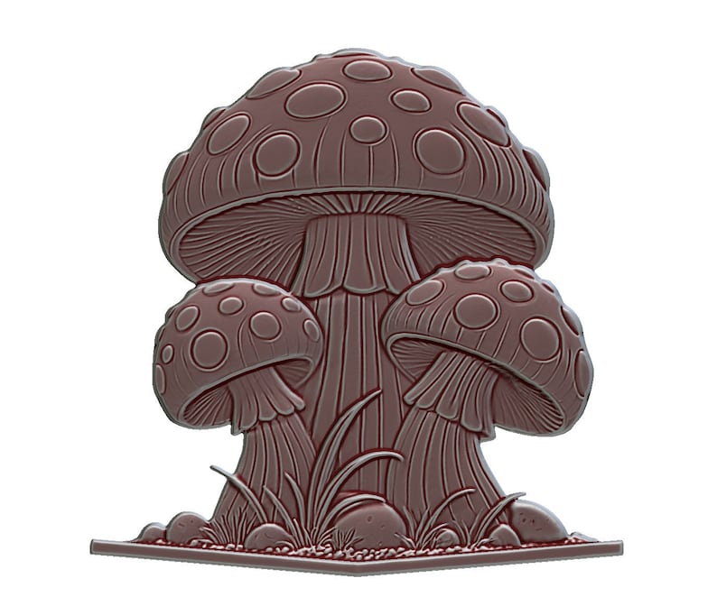 Enchanted Mushrooms 3D Model STL File: CNC Router, Laser, 3D Printing ...