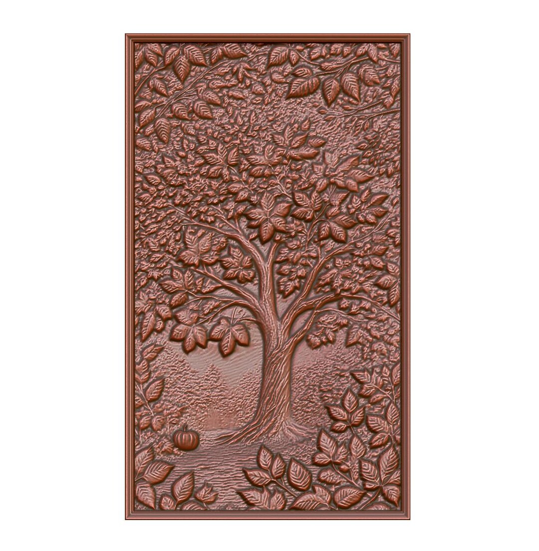 Autumn Tree Wall Decor 3D Model STL File for CNC Router, Laser ...